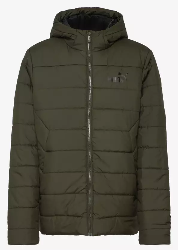 Puma ESS Padded Jacket lasten talvitakki tumma oliivi - Urheilujakone ...