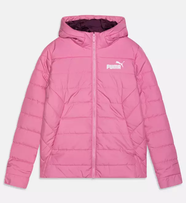 Puma ESS Padded Jacket lasten talvitakki pinkki - Urheilujakone.fi ...