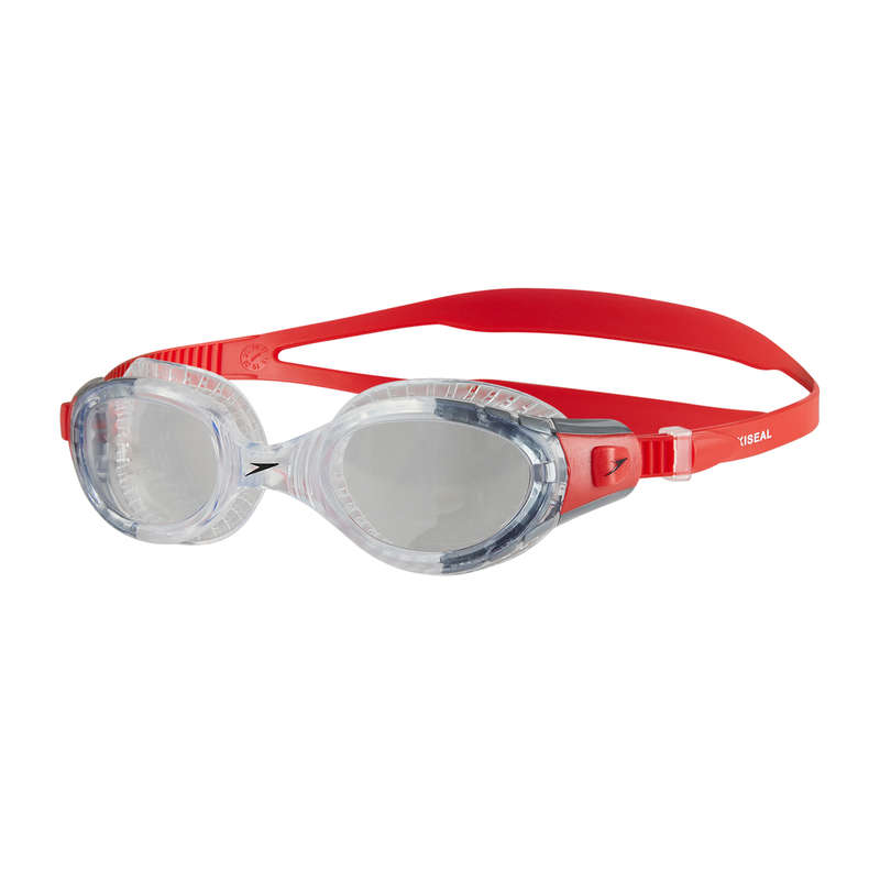Speedo Futura Biofuse Flexiseal red/ clear aikuisten uimalasit ...